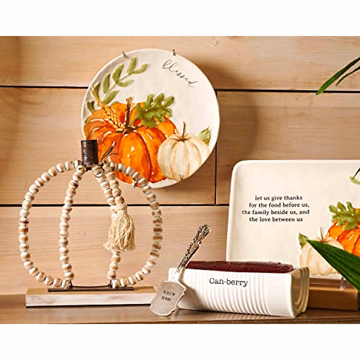 Mud Pie Can-Berry Ceramic Cranberry Serving Dish and Spatula Set