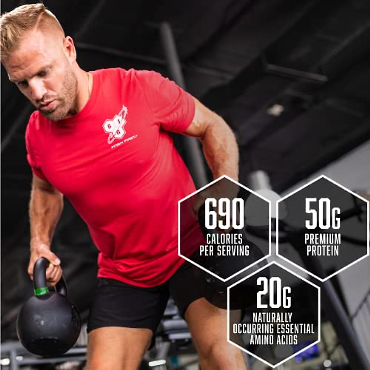 BSN TRUE-MASS Weight Gainer, Muscle Mass Gainer Protein Powder, Vanilla Ice Cream, 5.82 Pound