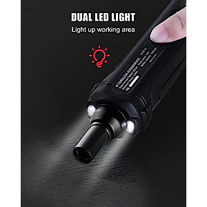 AVID POWER Electric Screwdriver Set, 4V Magnetic Chuck Cordless Power Screwdriver Rechargeable with 37 Accessories, USB Rechargeable Lithium ion Battery, Dual LED Lights