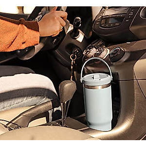 Hydrapeak Nomad 32 oz Tumbler with Handle and Straw Lid, Leakproof Tumbler, Tumbler Lid Straw, Double Insulated Tumblers, 32oz Double Insulated Cup Straw, Stainless Steel (Lavender)