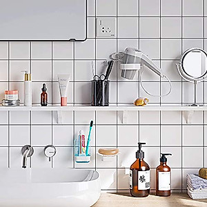 Fysupotsu Hair Dryer Holder Wall Mount,Self Adhesive Hair Tool Organizer Storage,Bathroom Hair Accessories Organizer,Blow Dryer Holder No Drilling (Black)