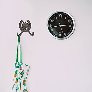 Gadpiparty 4pcs Hats Key Decor Kitchen Hoof Towels The Mug Prong Cast Utility for Duty Design Antique Shaped Bathroom Hanger Wall Style Rack Metal Cap American Wall- Rustic Bath Stylish