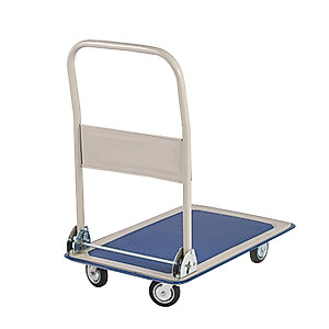 Koreyosh 330LB Platform Truck Rolling Flatbed cart Moving Push Cart Dolly for Warehouse basements