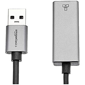Amazon Basics Aluminum USB 3.0 Gigabit Ethernet Adapter