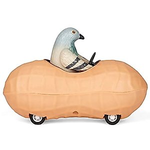 Accoutrements Archie Mcphee Pigeon in a Peanut Pull Back Toy Car (13038)