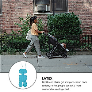NUOBESTY Baby Seat Liner Ice Silk Infant Baby Stroller Mat Ice Silk Mesh Seat Pad Breathable Cushion LinerAnti- Slip Seat Cooler Summer Cushion for Stroller and Car Seat