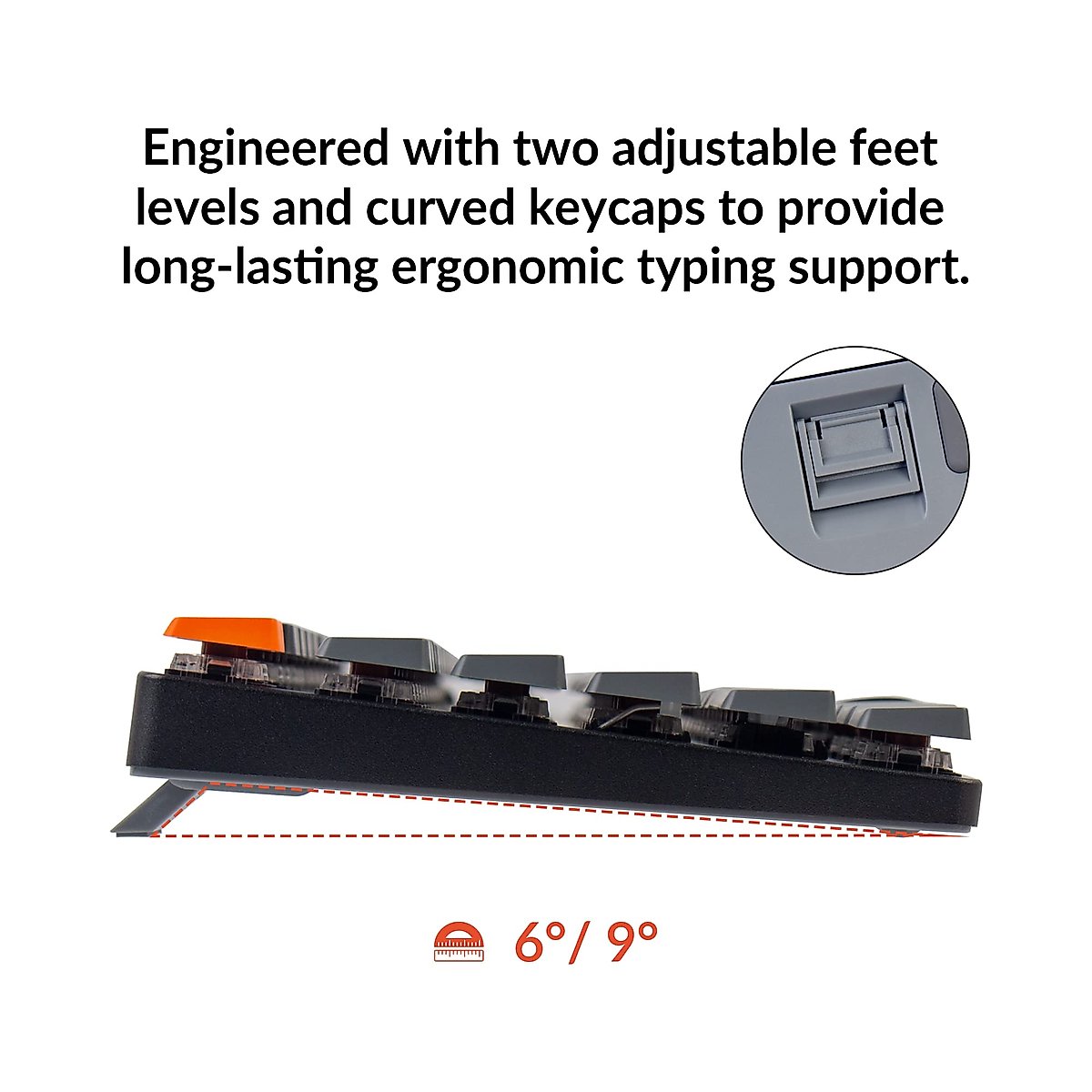 Keychron K1 SE, 87 Keys Ultra-Slim Wireless Bluetooth/USB Wired Mechanical Keyboard with RGB LED Backlit, Hot Swappable Low-Profile Gateron Mechanical Blue Switch Compatible with Mac Windows
