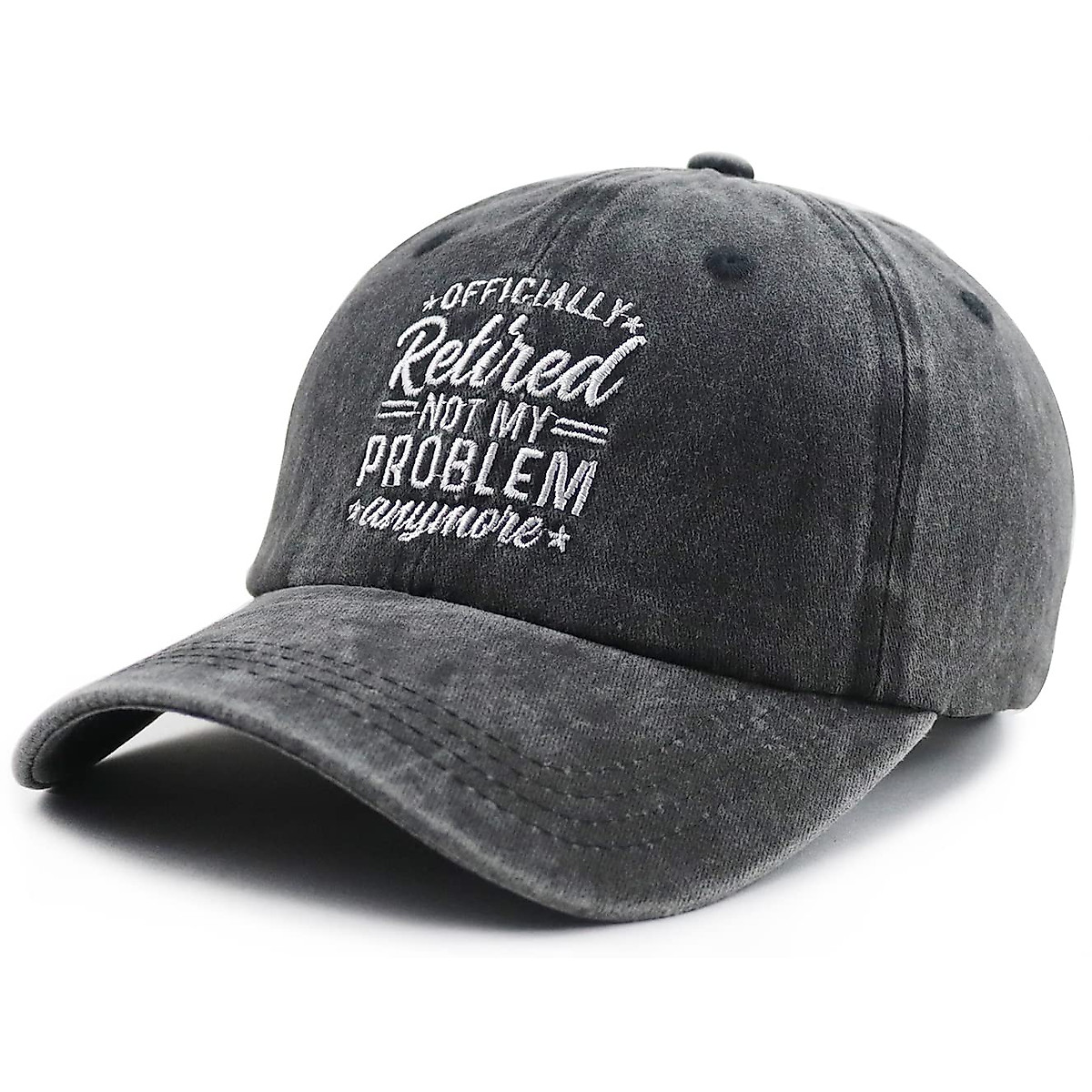 Nxizivmk Retirement Gifts for Women Men, Retirement Party Decorations Hats, Funny Officially Retired Birthday Hat, Adjustable Cotton Old Man Baseball Cap for Grandparent Coworker Friend Nurse Teacher