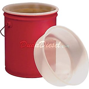 Duda Energy fs5:200u 5 gal EZ Strainer Insert, 200 Micron for Bucket Pail Filtering, Water Paint, Biodiesel, Wvo Wmo Vegetable Oil, 12" Length, HDPE