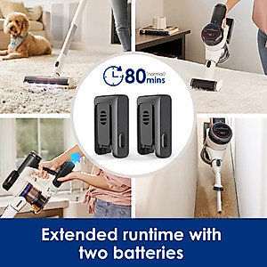 Tineco Pure ONE S15 Pet Ex Smart Cordless Vacuum Cleaner, Stick Vacuum with ZeroTangle Brush & Long Runtime, for Hard Floor and Carpet, Pet Hair Cleaning with Led Headlights