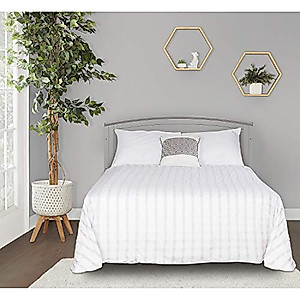 Dream On Me Eden 5-in-1 Convertible Full Panel Crib in Pebble Grey, JPMA Certified, Non-Toxic Finishes, Features 3 Mattress Height Settings, Constructed of Solid Pinewood