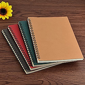Coopay 6 Pieces Soft Cover Notebooks Spiral Sketchbook Journal Diary Planner Lined Notebook for Business Office School,120 Pages/ 60 Sheets, A5/ 8.3 x 5.5 inch (Multicolor Cover)
