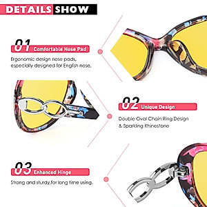 CGID Night Vision Driving Glasses Women Anti Glare Headlight Glasses Polarized UV400