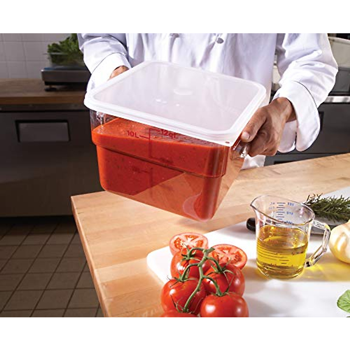 Cambro 12SFSCW135 Cambro Square Container 12 Quart Capacity, Clear