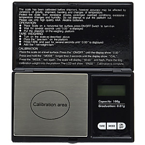 Weighmax Classic 3805 Series Digital Pocket Scale, 100 by 0.01g, Black
