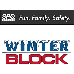 Winter Block WC18R Aboveground Pool Winter Cover 18’ Ft. Round, 8-Year Warranty Includes Winch and Cable, Superior Strength & Durability, UV Protected, 18', Solid Blue
