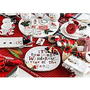 Mud Pie Stoneware Christmas Serving Platter