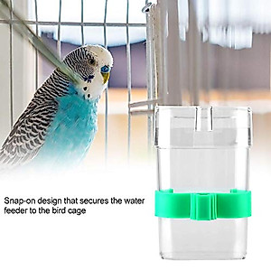 Sheens Automatic Bird Water Feeder Drinker Parrot Water Container Food Dispenser Birdcage Supplies for Budgie Cockatiel Conure Lovebirds Finch