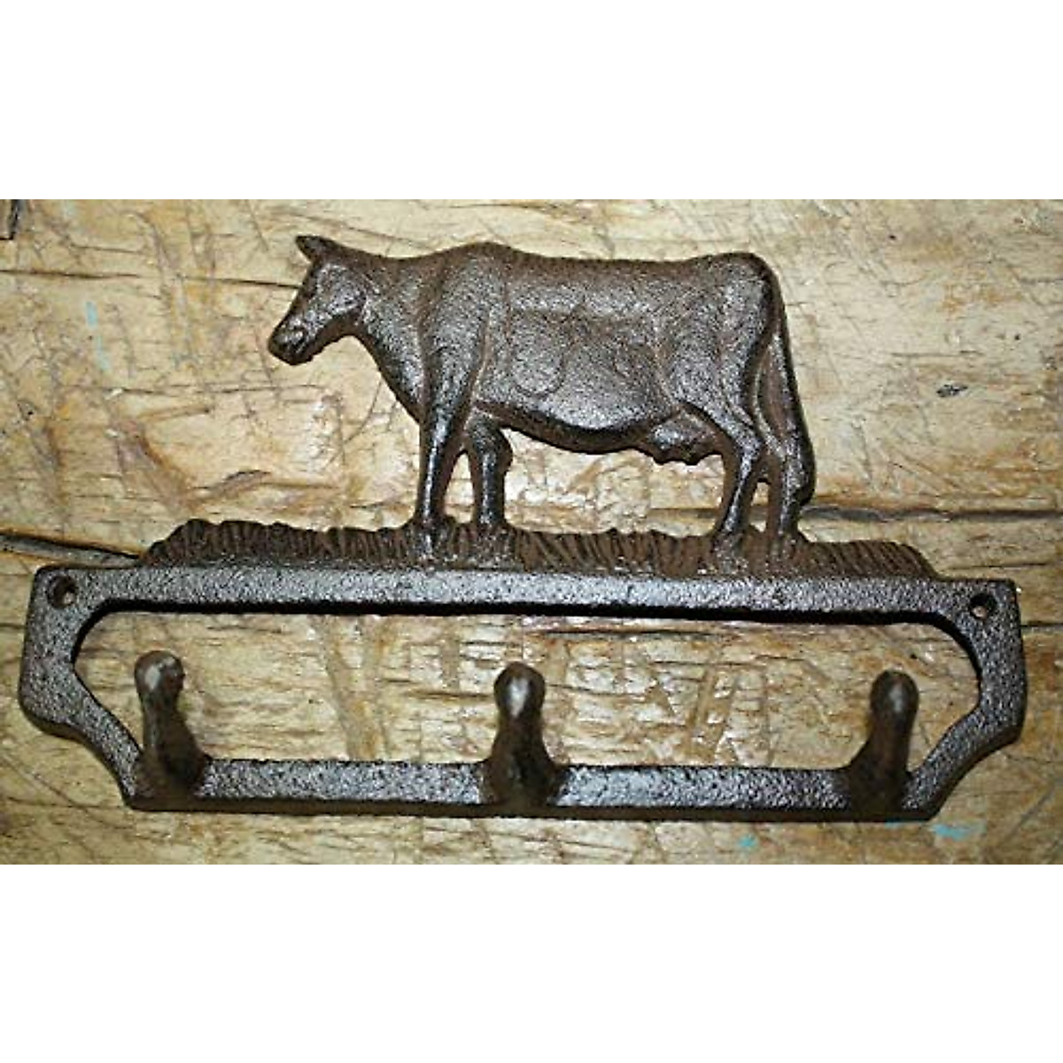 Antiques Vintage/Hooks Cast Iron/Coat Hook/Locker Rooms/Kitchens Cast Iron Antique Style Cow Towel Coat Hook Farm Hat Hooks Key Rack Man cave