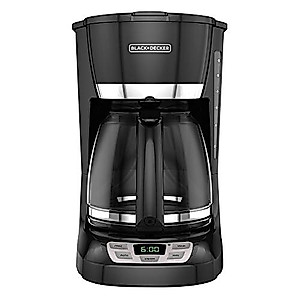 BLACK+DECKER QuickTouch™ Digital Programmable 12-Cup* Coffee Maker, Black, CM1060B-T