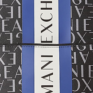 A|X Armani Exchange All-Over Logo Eco-Leather Backpack, Black