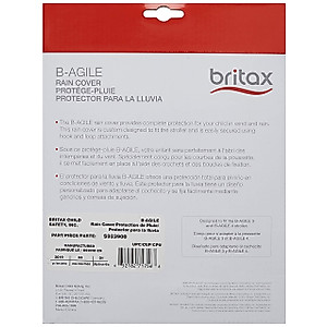 Britax Single B-Agile, B-Free, Pathway Strollers Wind and Rain Cover | Easy Install + Air Ventilation + Storage Pouch Included