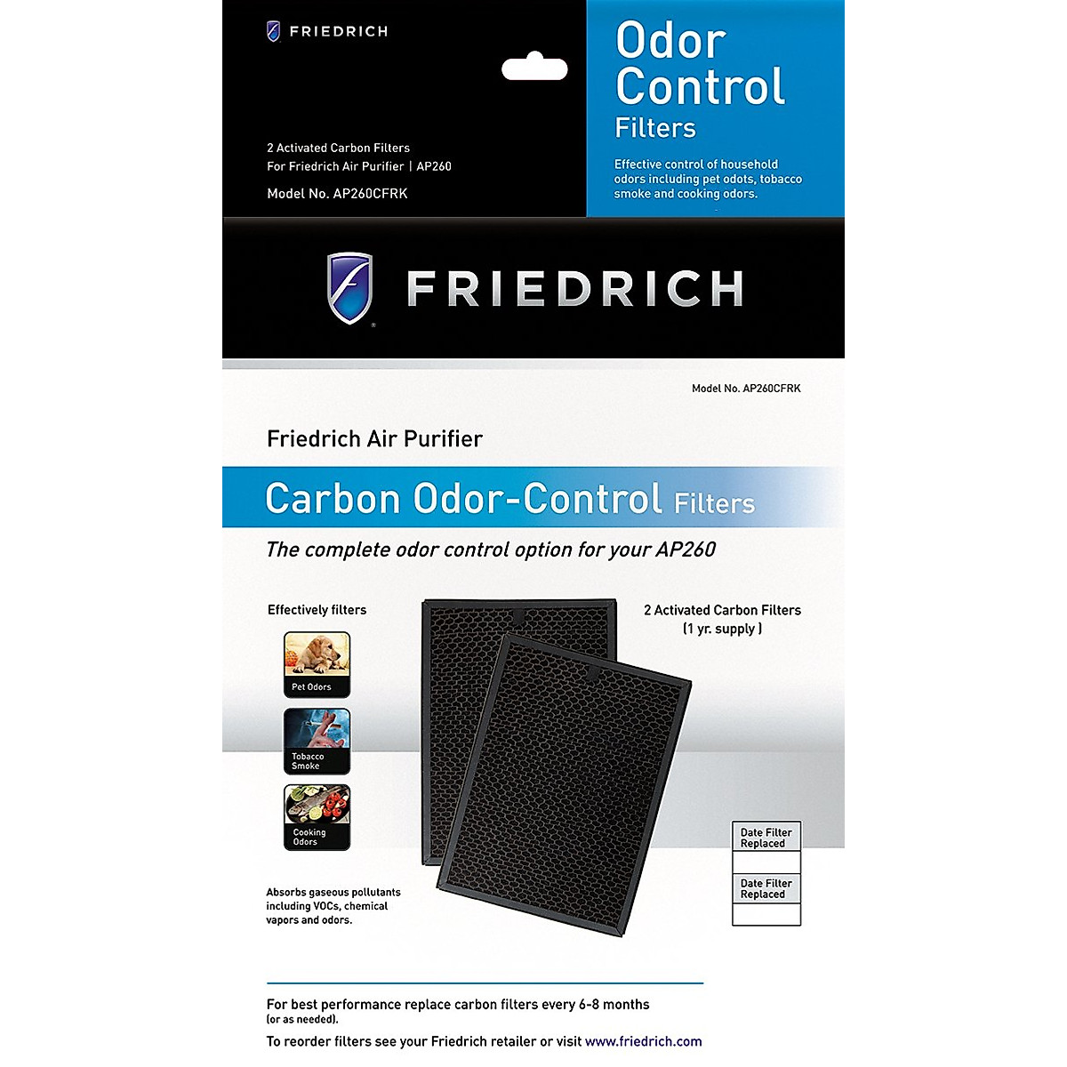 Friedrich AP260CFRK Annual Carbon Filter Replacement Kit for AP260