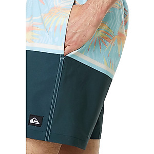 Quiksilver Men's Standard Surfsilk Division 17 Volley Swim Trunk Boardshort, Midnight Navy, X-Large
