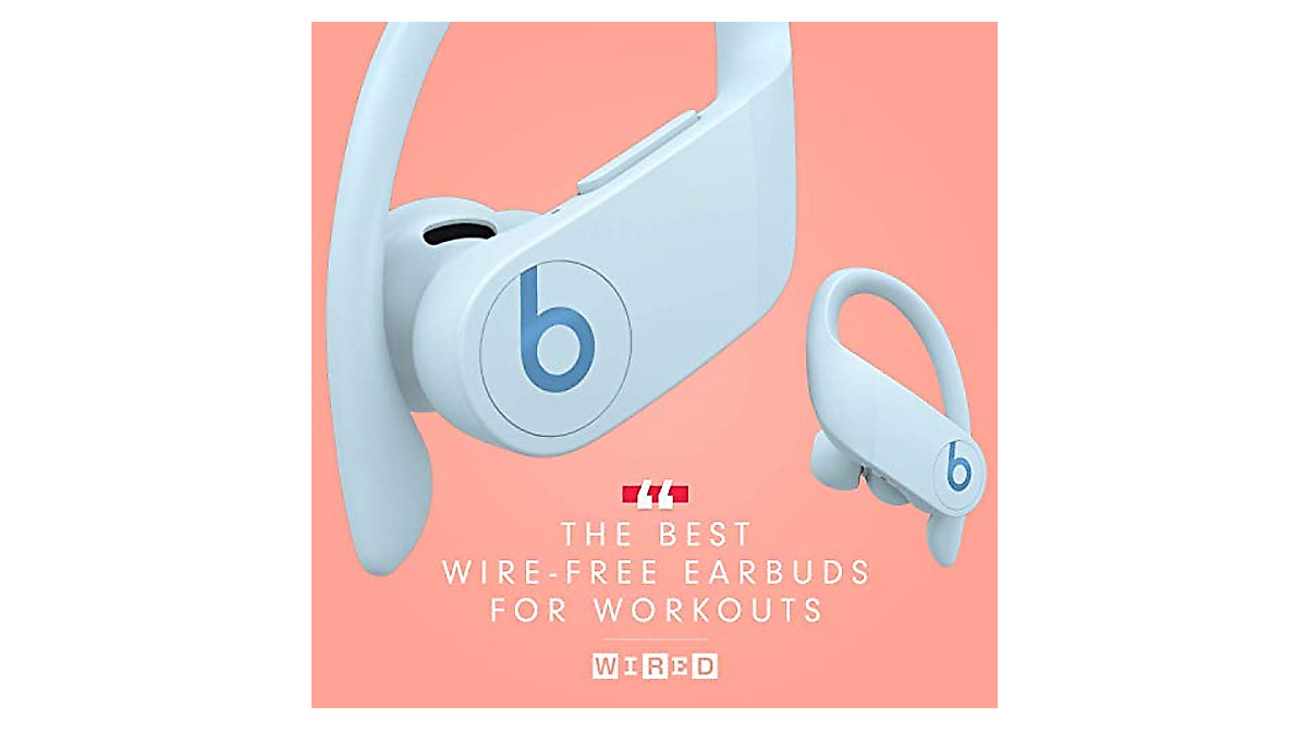 Beats Pro Wireless Earphones - Glacier Blue, 9H Playtime, Sweatproof