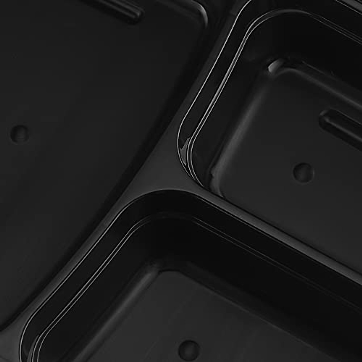 TIYA Takeout Food Containers - 33 oz Bulk 150 Pack with Lids - Plastic Compartment Storage To-Go Boxes - Reusable, Microwavable, Dishwasher Safe - Leak Proof for Restaurants and Meal Prep