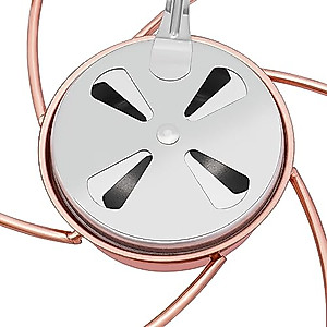 Stainless Steel Round Chafing Dish Buffet Set, 24cm Non-Stick Chafer Buffet Catering Chafers for Parties, Graduation, Events(Red Copper, 24cm Type2)