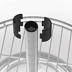 3 Tier Lazy Susan Large Shelf for Kitchen 13 inch,Tall Height Adjustable Turntable Spice Rack Spinner Cabinet Organizers and Storage,Rotating Under Sink Organizer,with PP Plastic Sheet (3 Tier)