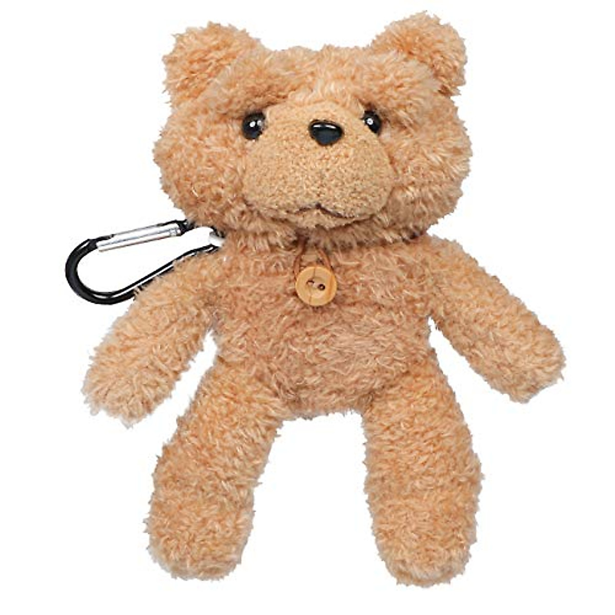 Joyleop Plush Bear Case for Airpods 1/2, Stuffed Animal Soft Fluffy Furry Fur Fuzzy Cute Cartoon Fun Funny 3D Design Kids Girls Boys Cover, Kawaii Cool Character Unique Air pods Cases for Airpod 1&2