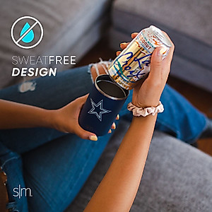 Simple Modern Officially Licensed NFL Cincinnati Bengals Gifts for Men, Women, Dads, Fathers Day | Insulated Ranger Can Cooler for Standard 12oz Cans - Beer, Seltzer, and Soda