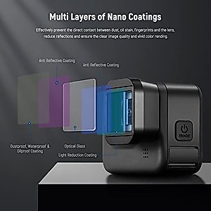 NEEWER Upgraded Version 1.33x Anamorphic Lens Compatible with GoPro Hero 9 10 11 Black, 2.40:1 Widescreen Cinematic Flare Effect, HD Double Side Multi Layer Anti Reflection Coating Action Camera Lens