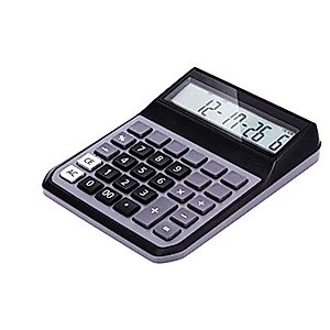 MJWDP 12 Digit Desktop Financial Calculator, Loan Mortgage Payments and Interest Calculator for Real Estate, Cars, Boats, and Homes