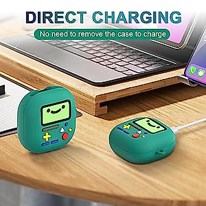 Cute Case for Beats Fit Pro 2021, Shock-Absorbing Protective Beats Fit Pro Case Cover Silicone Shell Compatible for Beats Fit Pro Charging Case with Carabiner (Green)