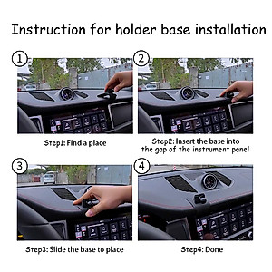 musttrue Car Phone Holder for 2015-2025 Porsche Macan and 2019-2023 Cayenne Auto Accessories Navigation Bracket Interior Decoration Mobile Cell Phone Mount