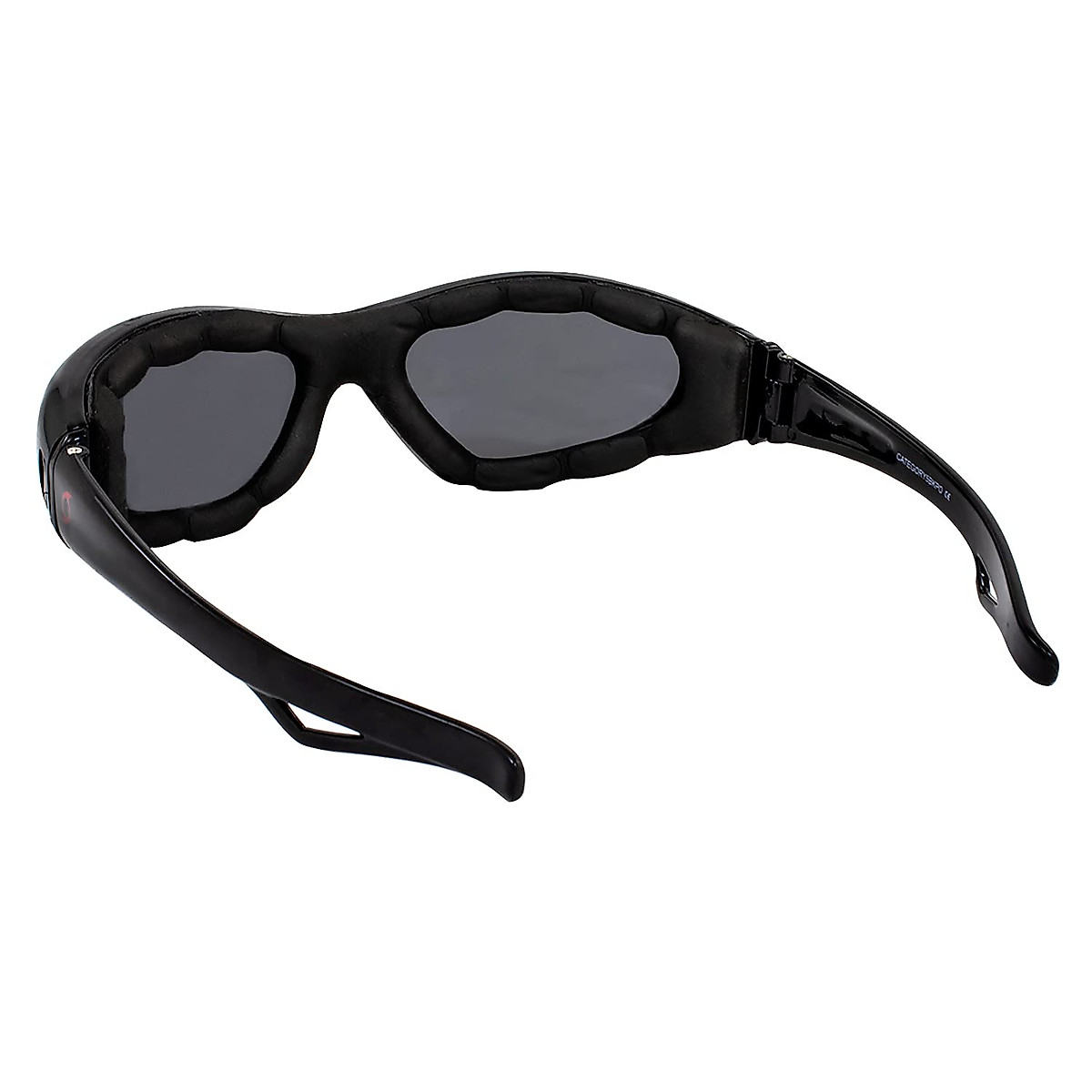 Hurricane Eyewear Category-5 Jet Ski Water-Sport Floating Goggles Interchangeable from Sunglasses to Goggles Black Frame with Polarized Smoke Lens