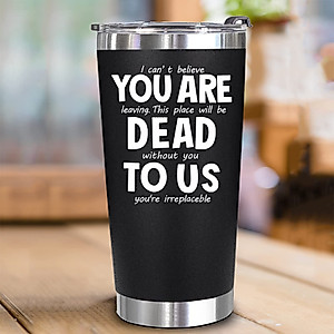 WECACYD Coworker Leaving Gifts - Christmas Gifts for Coworker Leaving Job Gifts - Going Away, Goodbye, Good Luck, New Job, Farewell, Retirement Gifts for Coworker, Boss, Friend - 20oz Tumbler