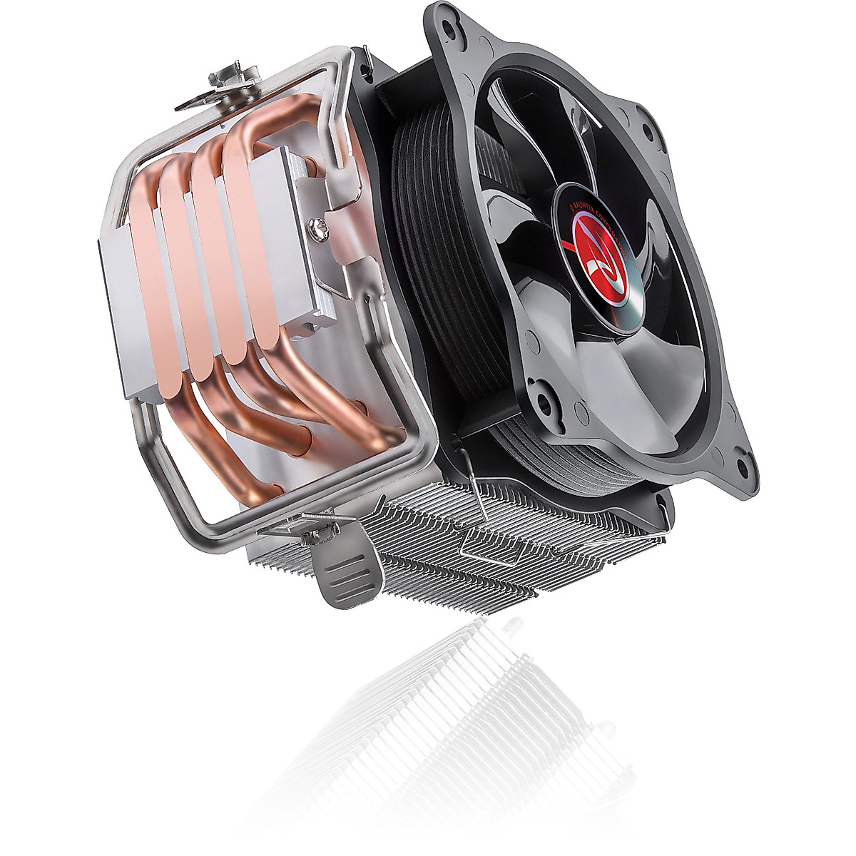 RAIJINTEK AIDOS II CPU Air Cooler with 10025 PWM Fan, 4 Copper Direct Contact Heat Pipes for Intel LGA 115x/AMD AM4