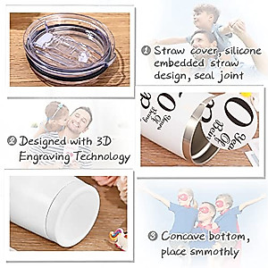 Patelai 2 Pieces Anniversary Wedding Gifts Anniversary Coffee Mug,Being MR/MRS Always Right Gifts Set for Couple or Friends, 20 oz Mug Tumbler with Lids and Gift Box 25th,30th,40th,50th (50th)