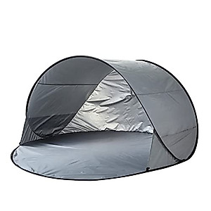 Beach House Canopy Pop Up Shade Tent with Carry Bag,UPF 30+ Sun Protection,Grey,58"x 69"
