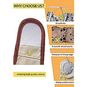 YKVOSAR Allover Print Full Coverage Toddler Baby Bibs Waterproof Recycle Bibs with Pocket Baby Feeding Bibs 2 Pack Washable Oeko Baby Bibs for Eating,Baby Food Bibs for 6-36 Months(Yellow Giraffe L)Pattern Travel Bib Fold up to a Small Size Easy to Clean