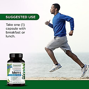 EMERALD LABS Men's 1 Daily Multi - Additive-Free Men's Multivitamin - includes Lycopene, Zinc, Vitamin D3, & More - Supports Bones, Prostate & Vision* - 60 Vegetable Capsules