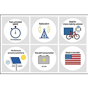 Genasun GVB-8-Li-56.8V, 8 A (Input) 350 W Solar Panel, Voltage Boosting MPPT Solar Charge Controller for 16S LiFePO4 Batteries (Electric Boats, Marine, etc.)