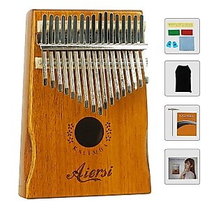 New Armrest Design Portable Solid Koa 17 Key Kalimba Thumb Finger Piano Calimba keyboard Musical Instrument for Boy girl children holiday gift with free bag music songbook tuning hammer stickss