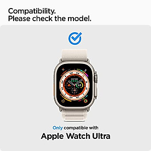 Spigen Tempered Glass Screen Protector [GlasTR EZ FIT] designed for Apple Watch Ultra (49mm) - 2 Pack