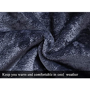 JINSHI Men's Snow Jacket Waterproof Ski Jackets Winter Hooded Mountain Fleece Jacket (Red,M)