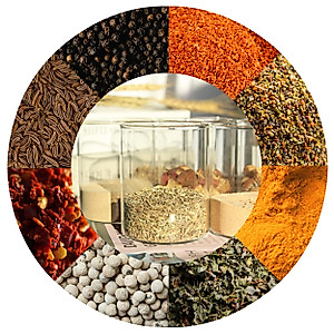 ZRRHOO 20 Pack Glass Jars with Bamboo Lids, 7.5oz Airtight Spice Jars Set with Extra Labels and Pen, for Dry Food Canisters, Spice, Coffee, Beans, Candy, Nuts, Herbs